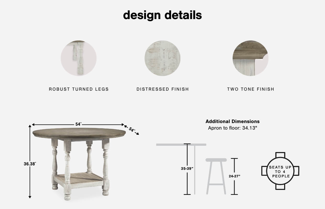 Havalance Counter Height Dining Table | Ashley Furniture HomeStore