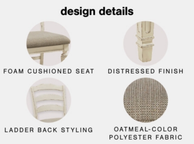 Realyn Ladderback Counter Height Bar Stool | Ashley