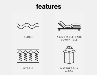 Chime 12 Inch Plush Hybrid Twin Mattress | Ashley