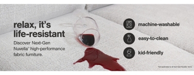 Modmax 3-Piece Modular Performance Fabric Loveseat with Audio Console ...