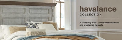 Havalance Queen Poster Bed with 2 Storage Drawers | Ashley