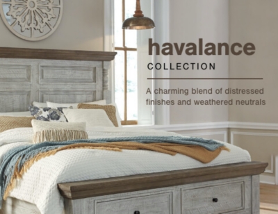Havalance Queen Poster Bed with 2 Storage Drawers | Ashley