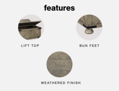 Aldwin Coffee Table With Storage | Ashley