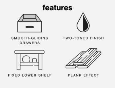 Bolanburg Sofa/Console Table | Ashley