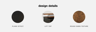 Valebeck Coffee Table with Lift Top | Ashley