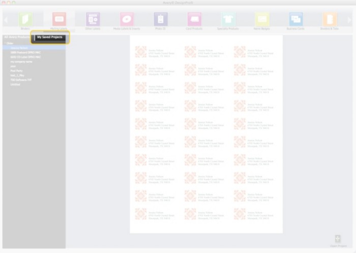 Download Avery Template 5468309 - backuperic