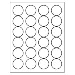 Free Avery® Template for Microsoft Word, Round Label 5293