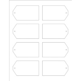 Templates - Printable Tags with Strings, 8 per sheet - Wide | Avery