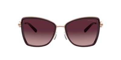 Michael Kors MK1067B Burgundy & Rose Gold Sunglasses | Sunglass Hut USA