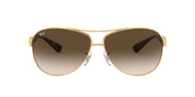 Ray-Ban RB3386 63 Brown Gradient & Gold Sunglasses | Sunglass Hut ...