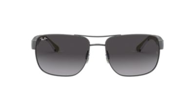 Ray-Ban RB3530 58 Grey-Black & Gunmetal Sunglasses | Sunglass Hut USA