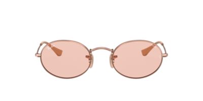 Ray Ban Rb3547n Oval Washed Evolve 51 Pink And Bronze Copper Sunglasses Sunglass Hut Usa