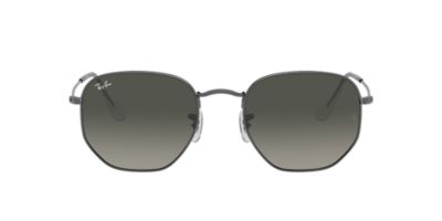 Ray-Ban RB3548N HEXAGONAL FLAT LENSES 51 Grey-Black & Gunmetal ...