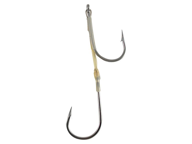 Stainless Steel Double Hook Rig w/"Marlin" Hard Leader - Melton ...