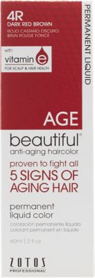 AGEbeautiful Anti-Aging Permanent Liquid Haircolor with Vitamin E 4R ...