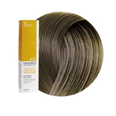 Agebeautiful Anti-aging Permanent Liqui-creme Haircolor 7a Dark Ash ...