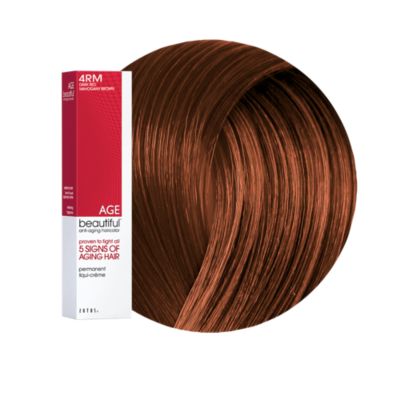 Agebeautiful Anti-aging Permanent Liqui-creme Haircolor 4rm Dark Red ...