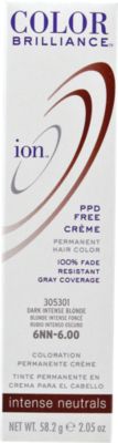 Ion Color Brilliance Permanent Creme Intense Neutrals 6nn Dark Intense ...