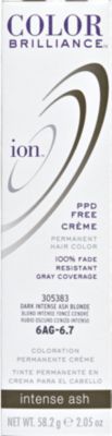 Ion Color Brilliance Permanent Creme Hair Color 6ag Dark Intense Ash ...