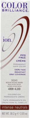 Ion Color Brilliance Permanent Creme Intense Neutrals 4nn Medium ...