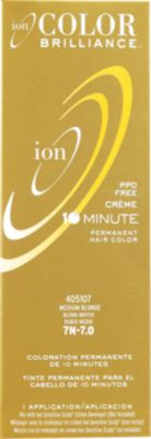 Ion Color Brilliance Permanent Creme 10 Minute Hair Color 7n Medium ...