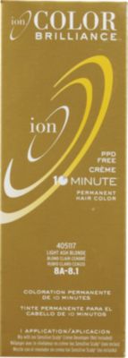Ion Color Brilliance Permanent Creme 10 Minute Hair Color 8a Light Ash ...