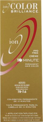 Ion Color Brilliance Permanent Creme 10 Minute Hair Color 7r Medium Red ...