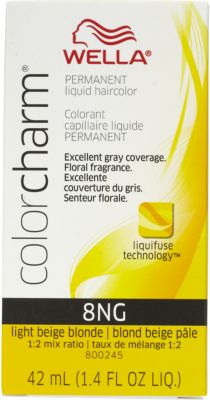 Wella Color Charm Liquid Permanent Hair Color 8ng Light Beige Blonde ...