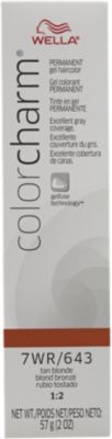 Color Charm Gel Permanent Tube Hair Color 643/7wr Tan Blonde | Rhyboo