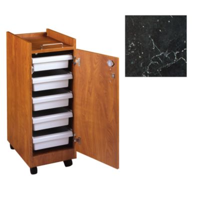 Luxe Lockable Trolley Black Marbleized | Vinder