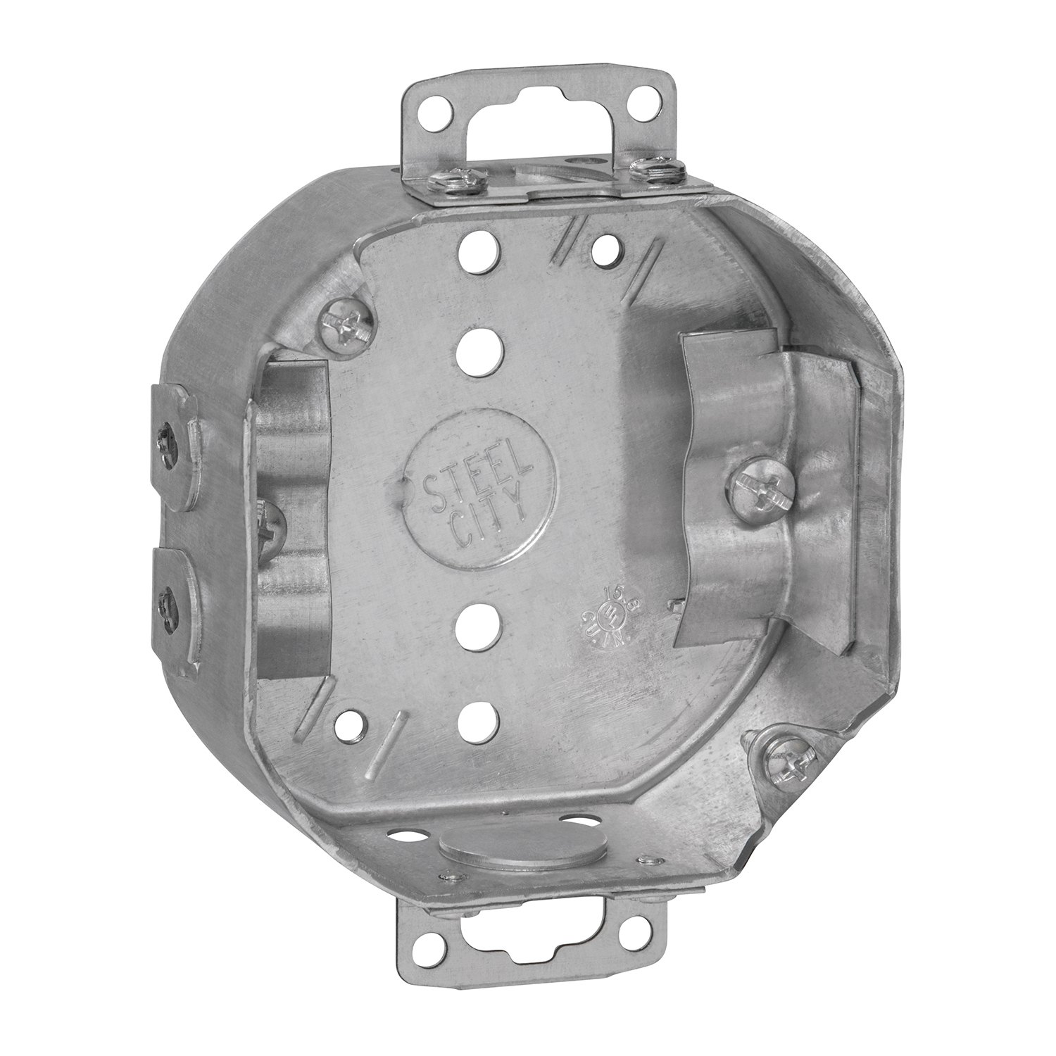 Steel City 54151-NE 4 x 1-1/2 Inch Octogon Box with NMSC Clamp and ...