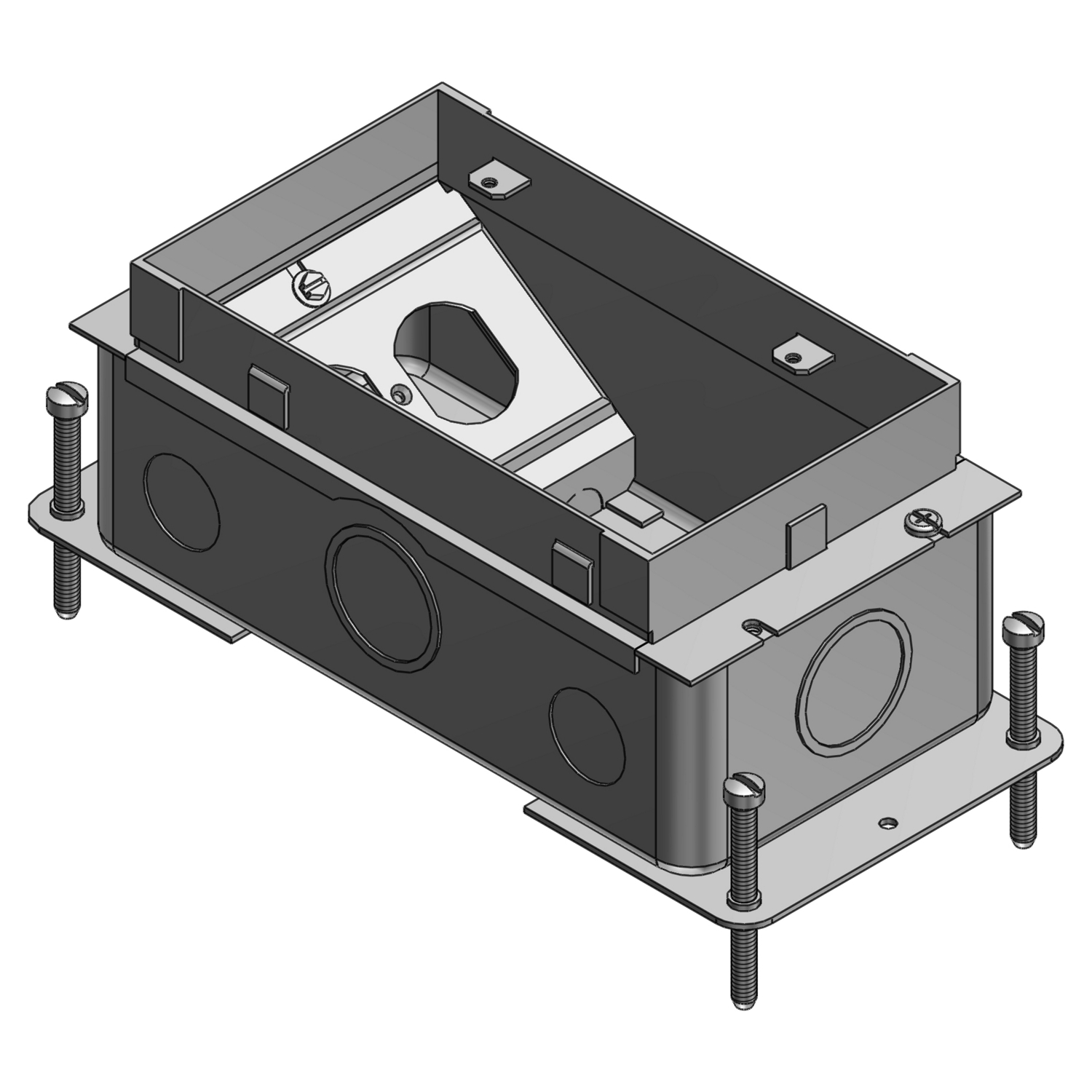 Steel City 664-SC Steel Floor Box | Viking Electric