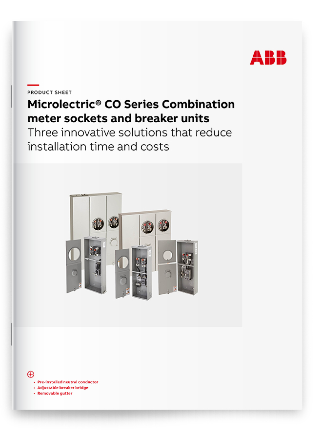 Microlectric® - CO Series Combination meter sockets and breaker units ...