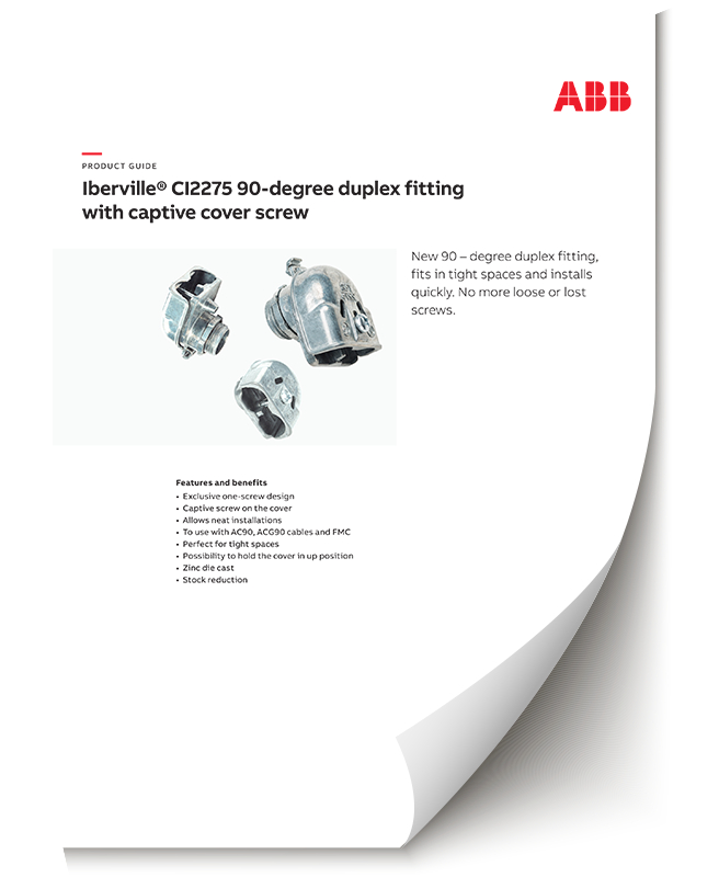 Iberville® CI2275 duplex fitting with captive cover screw. No more ...