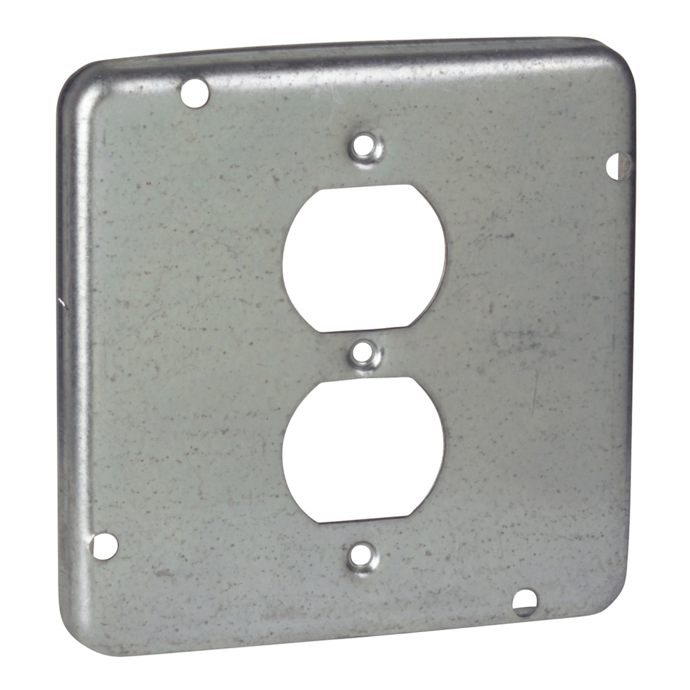 Steel City RSL-12 4-11/16 Square Duplex Receptacle Steel Cover | Viking ...