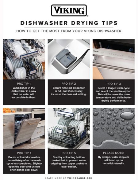 Dishwasher Drying Tips - Viking Range, LLC
