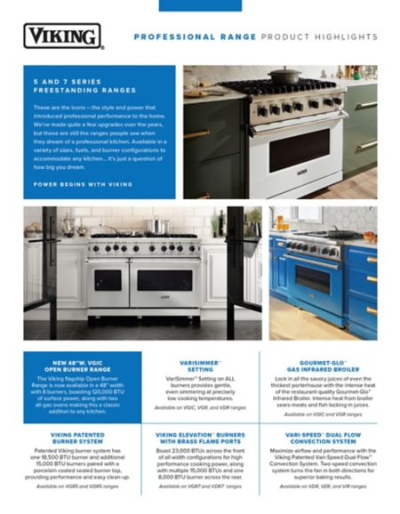 Professional Range Product Hightlights - Viking Range, LLC