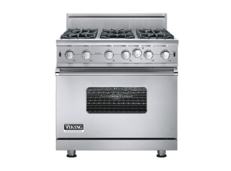 36"W. Open Burner Gas Range (VGIC) in 12 Exclusive Finishes - Viking ...